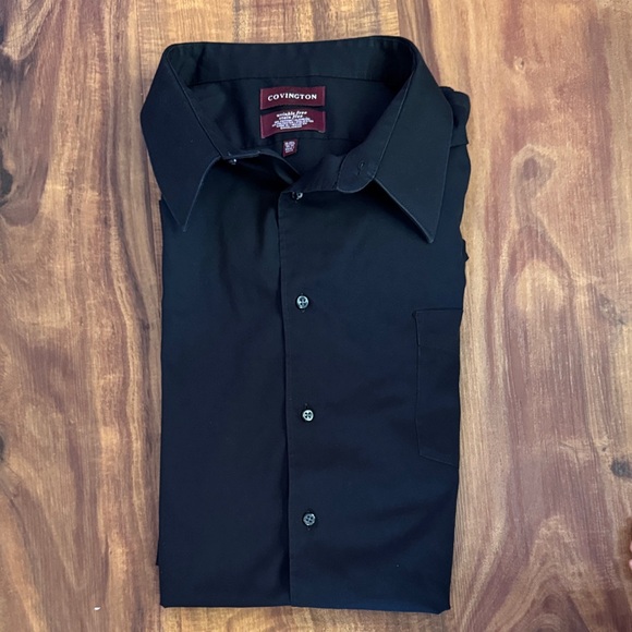 Covington | Shirts | Covington Mens Classic Black Dress Shirt | Poshmark